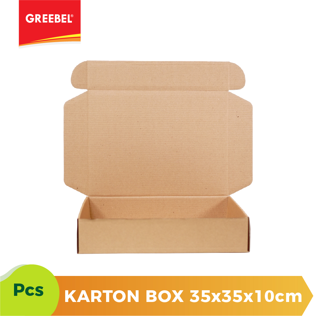 KARTON BOX 35 X 35 X 10 CM - GREEBEL