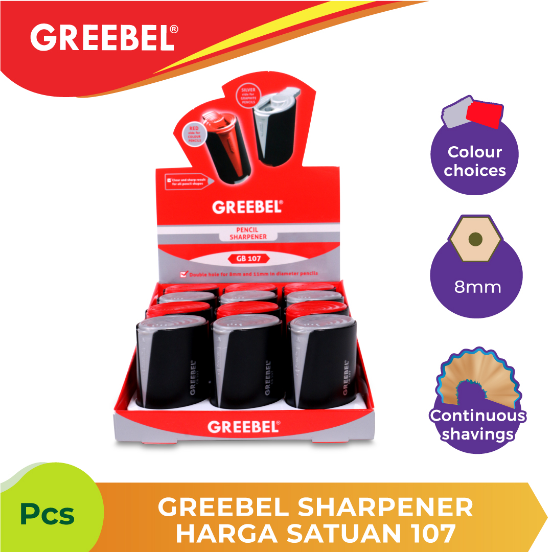 GREEBEL Rautan Sharpener GB 107 Satuan - GREEBEL